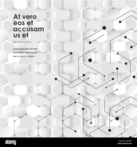 Hexagons Connect Background And Abstract Science Design Vector Illustration Stock Vector Image