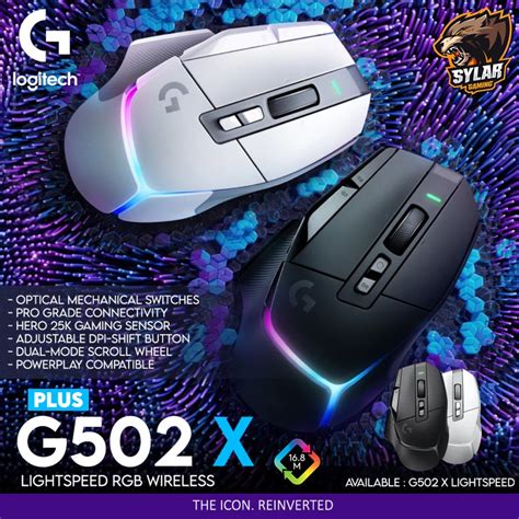 Jual Logitech G502X G502 X Plus Lightspeed Wireless RGB Gaming Mouse Shopee Indonesia