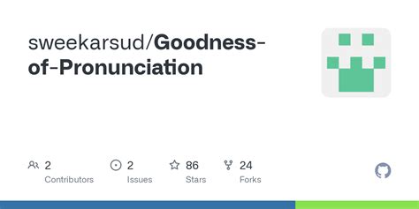 Github Sweekarsudgoodness Of Pronunciation