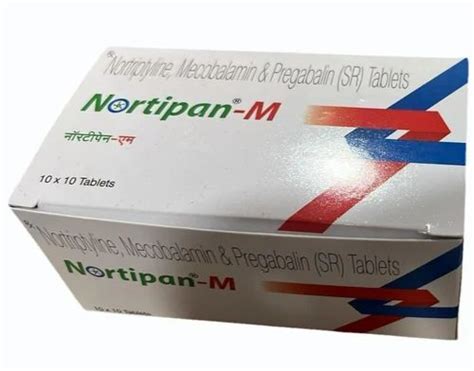 Nortriptyline Mecobalamin Pregabalin Tablet Paqckaging Size 10 10
