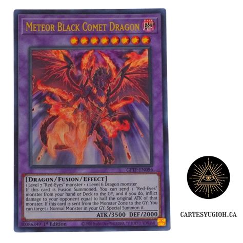 Yu Gi Oh Meteor Black Comet Dragon 1st Edition
