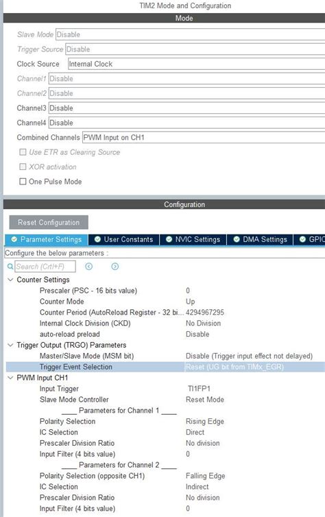 Stm32f446 How To Use Cubemx To Config Tim2 In Pwm Stmicroelectronics Community