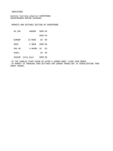 Trading Rules Pdf