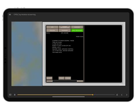 Course Controller Pilot Data Link Communications Cpdlc Aviation Elearning