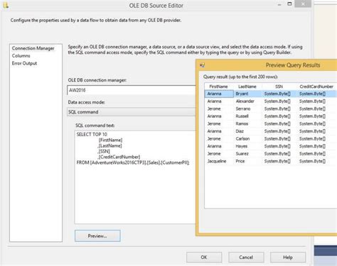 Reading Always Encrypted Data With Ssis 2016