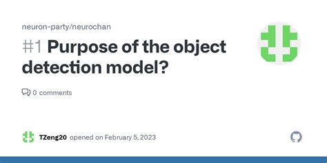 Purpose Of The Object Detection Model · Issue 1 · Neuron Party