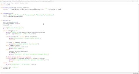 Python Coding Hangmangame Codealpha Tech Learning Programming