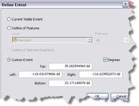 Specifying Extent For Data Frame RulesArcMap Documentation