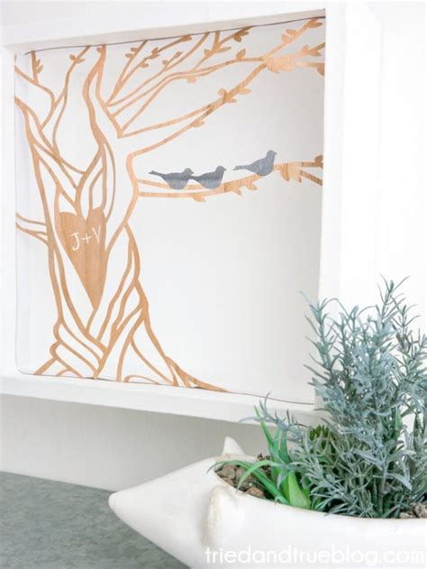 Customized Carved Tree Artwork With Cricut Maker Tried True Creative