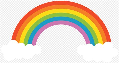 흰 구름이 만화 무지개 이미지 사진 400322519 무료 다운로드