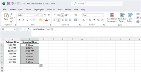 How To Use The Mround Function In Excel