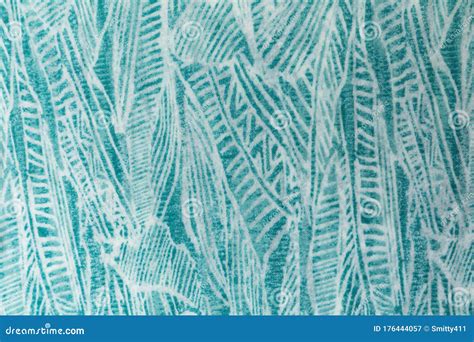 Aqua Blue Tropical Fabric Print Background Stock Image Image Of Blue