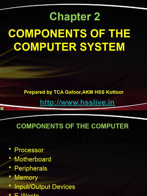 02 Components Of Computer System Pdf Computer Data Storage