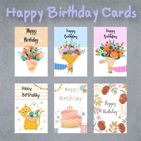 การ์ดอวยพร วันเกิด Happy Birthday ดอกไม้ แมว เค้ก ของขวัญ พร้อมซองฟรี มีราคาส่ง Shopee Thailand