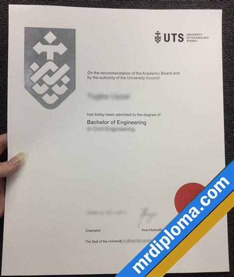 Uts Custom Printable Degree Certificate Printable Diploma