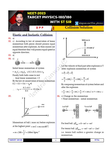 Collision Dpp Solution Pdf Momentum Collision