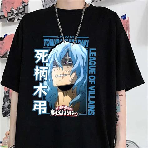 Camiseta Básica Unissex Tomura Shigaraki League Of Villains My Hero Ac