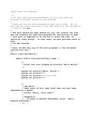 Helloworld Java Import Java Util Scanner For This Java Practice Assignment We Will Just