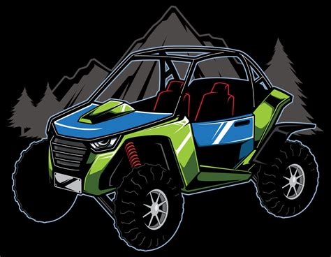 Utv Side By Side Mascot 23883571 Vector Art At Vecteezy