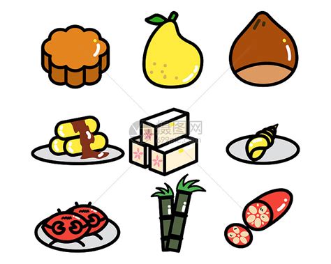 彩色ICON节日食物图标插画图片下载 正版图片402189723 摄图网