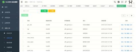 代码生成 ELADMIN 在线文档
