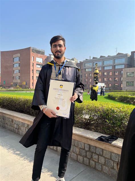 I Am Delighted To Share The News Of My Successful Completion Of The Btech Program At Amity