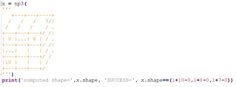 Define Numpy Arrays With Asciiart A Wysiwyg Approach Raveh Gonen S Blog