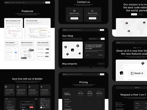 sleek x software html5 responsive website template