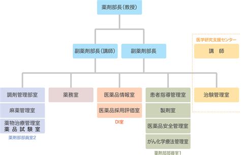 組織構成 薬剤部について 福井大学医学部附属病院 薬剤部
