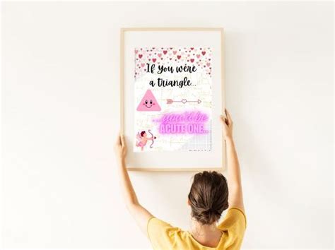 Valentines Maths Poster Geometry Poster Classroom Poster Stem