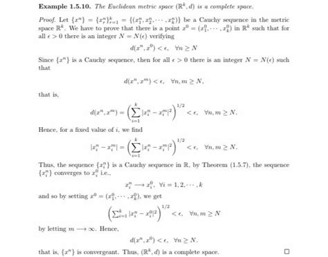Solved Example 1510 The Euclidean Metric Space Rtd Is