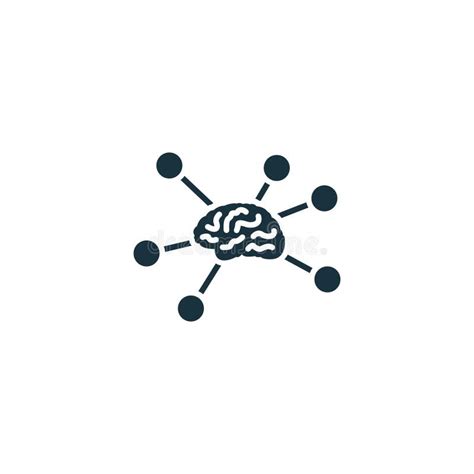 Mind Map Outline Icon Monochrome Simple Sign From Productivity Collection Stock Illustration