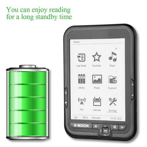 Portable E Paper E Ink 6 Inch E Reader E Book Reader Paperwhite