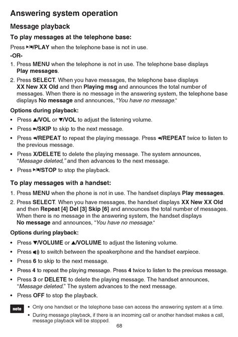 How To Turn Off VTech Answering Machine Intercept Message Recording Use Call Screening