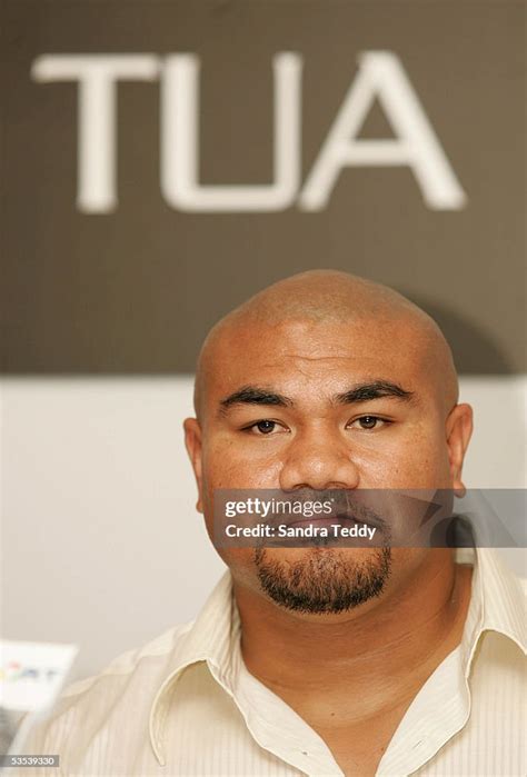 Heavyweight Boxer David Tua During His Press Conference At The News