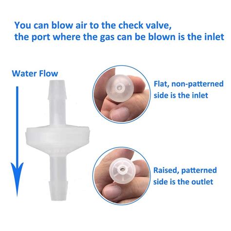 8 Pcs 1 4inch Check Valve 6mm Pvdf One Way Valve I Vicedeal