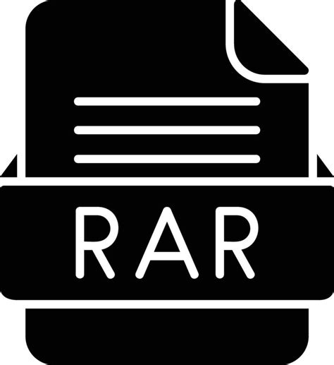 Rar File Format Line Icon 28643515 Vector Art At Vecteezy