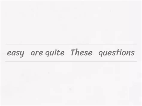 Adjective Modifiers Unjumble