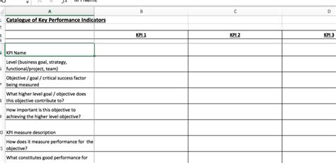 KPI Template Email Capture
