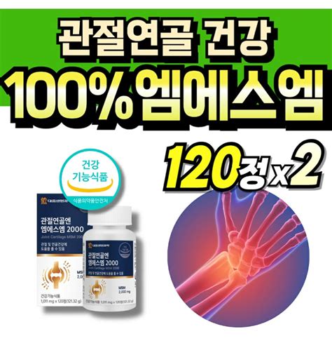 100 엠에스엠 조인트 미국산 Msn Powder 엠에스엠100 관절케어 노인 연골건강 60대 Msm 타블 티몬