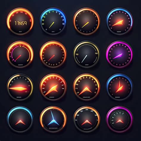 Premium Ai Image Abstract Games Speedometer Ai Generated Screen Data