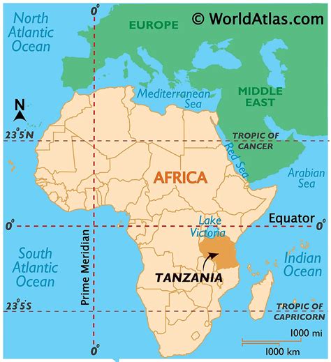 Tanzania Maps And Facts World Atlas