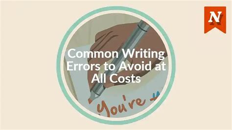 Common Writing Errors To Avoid At All Costs Nownovel