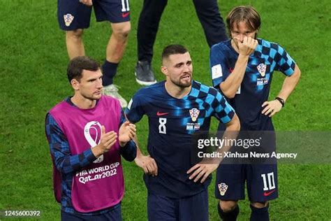 Borna Barisic Mateo Kovacic And Luka Modric Of Croatia React After News Photo Getty Images