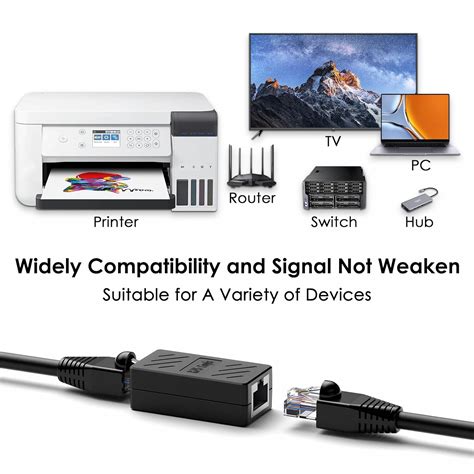 Acoplador Rj45 Adaptador Extensor De Cable Ethernet Conector Lan Acoplador En Línea Hembra A