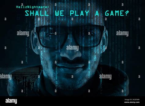 Playing A Game Of Cat And Mouse Portrait Of A Menacing Computer Hacker