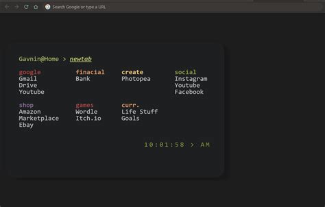 GitHub Gav Nin Custom New Tab