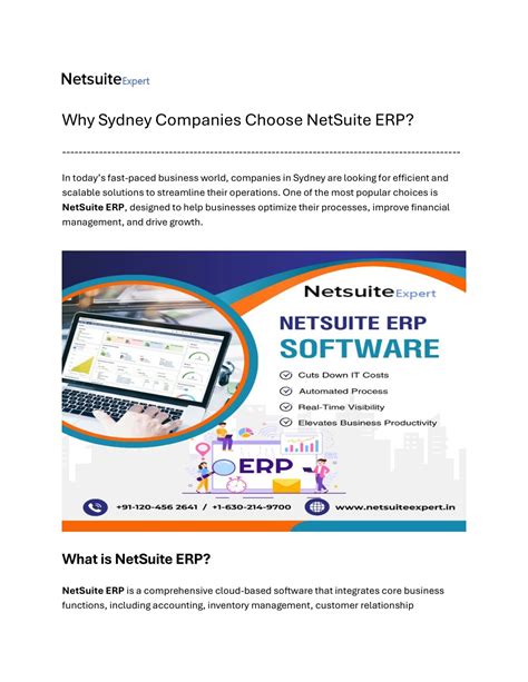 Ppt Why Sydney Companies Choose Netsuite Erp Powerpoint Presentation Id 13956285