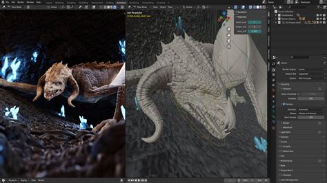 Scales Adult Dragon Character Rig Blender Studio Scales Adult Dragon Character Rig Blender Studio