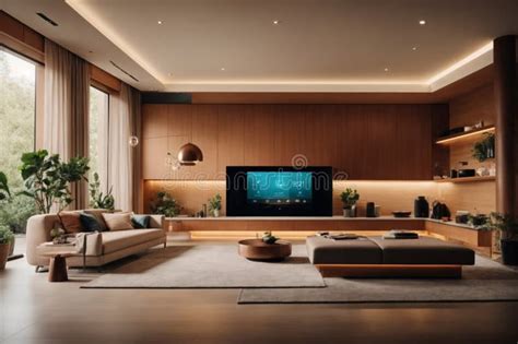 An Image That Illustrates The Integration Of Cutting Edge Smart Home